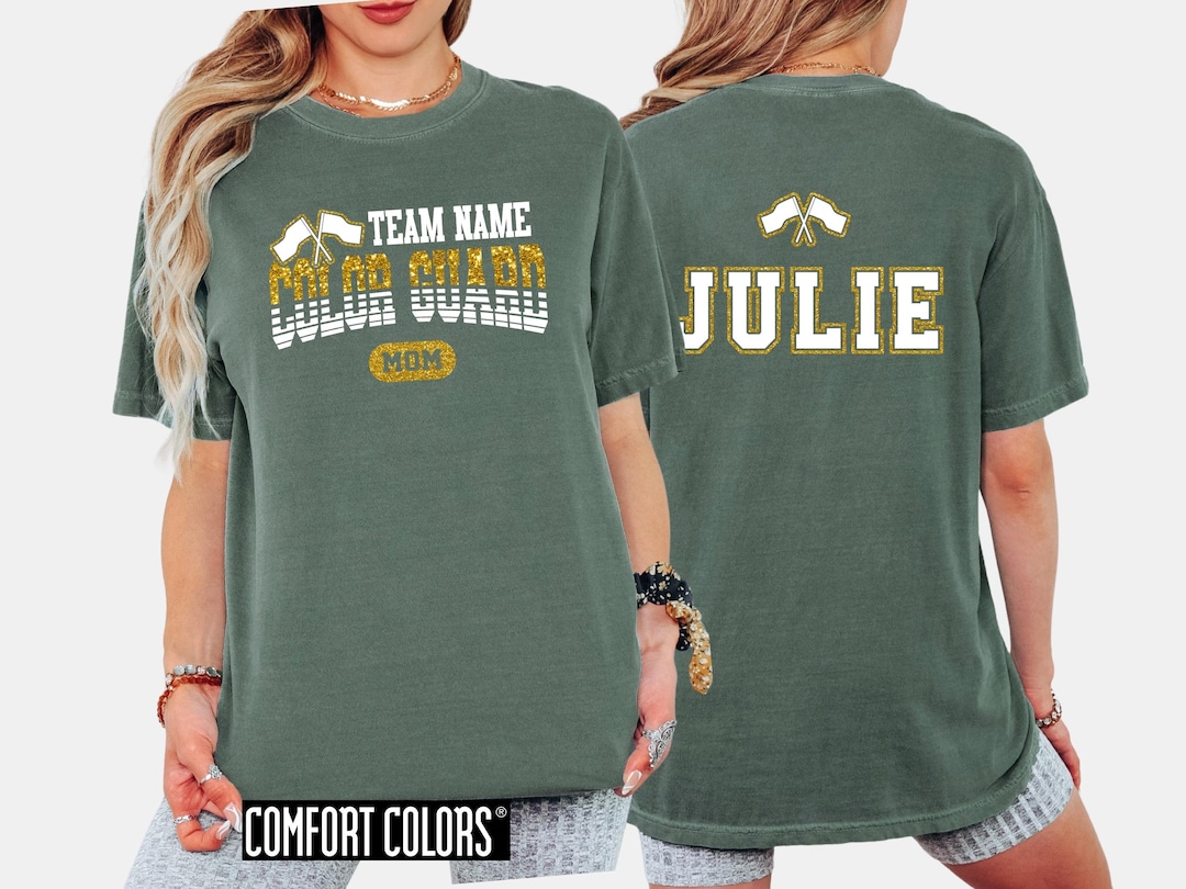 Custom Color Guard Mom Shirt: Personalized Team Spirit Wear - Etsy