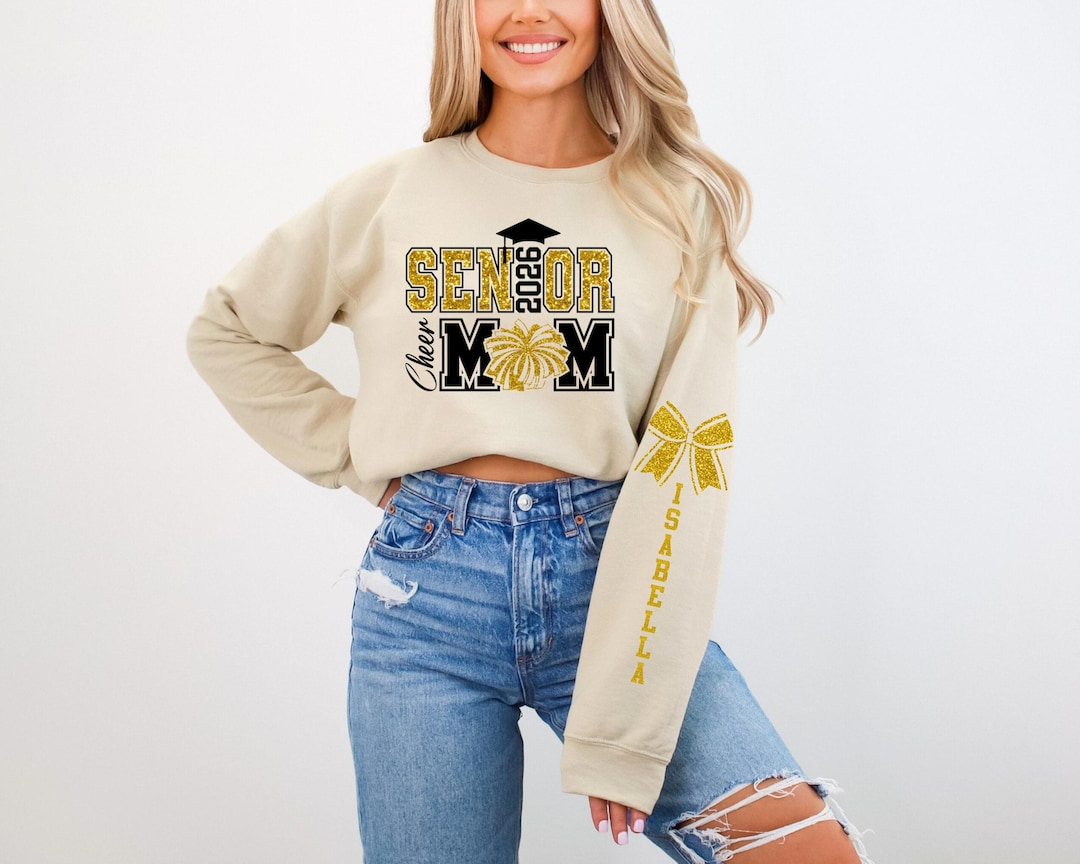 Personalized Senior Cheer Mom Sweatshirt: Graduation Year & Name - Etsy
