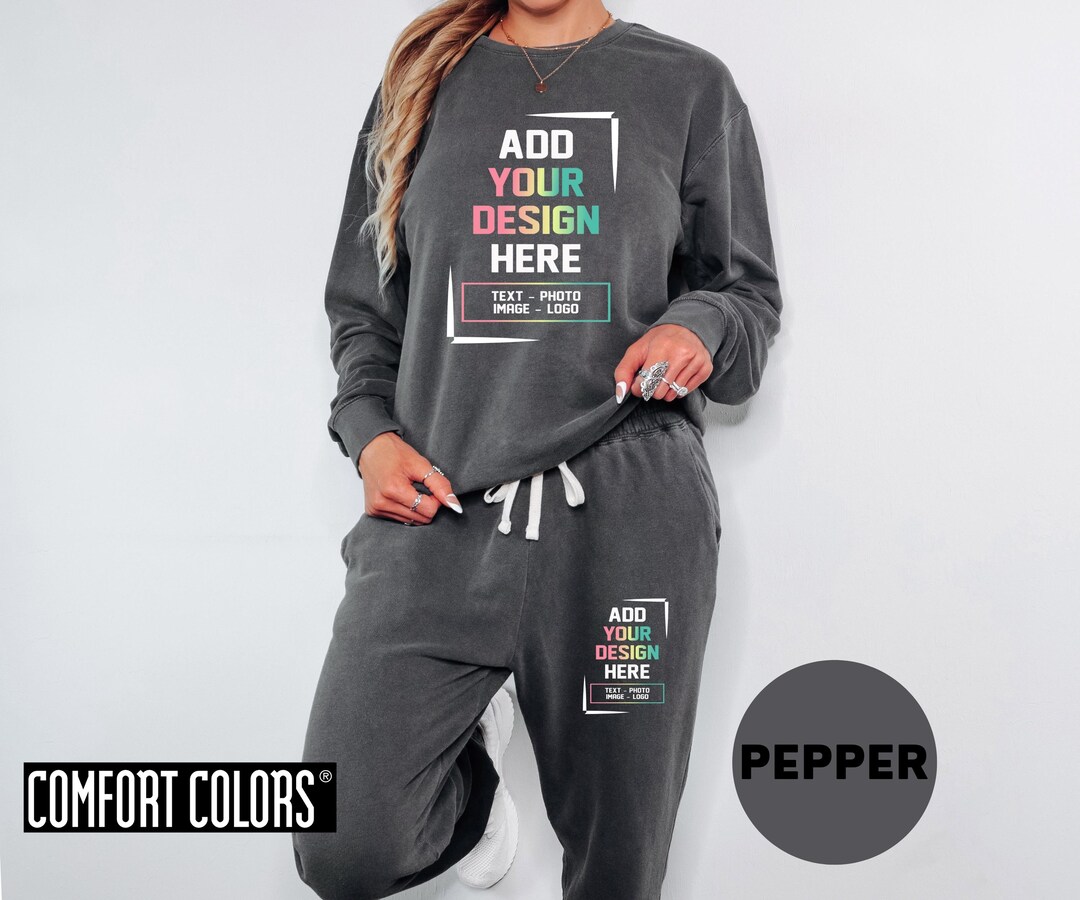 Comfort Colors Custom Sweatsuit Set: Sold Separately, Custom Sweater ...