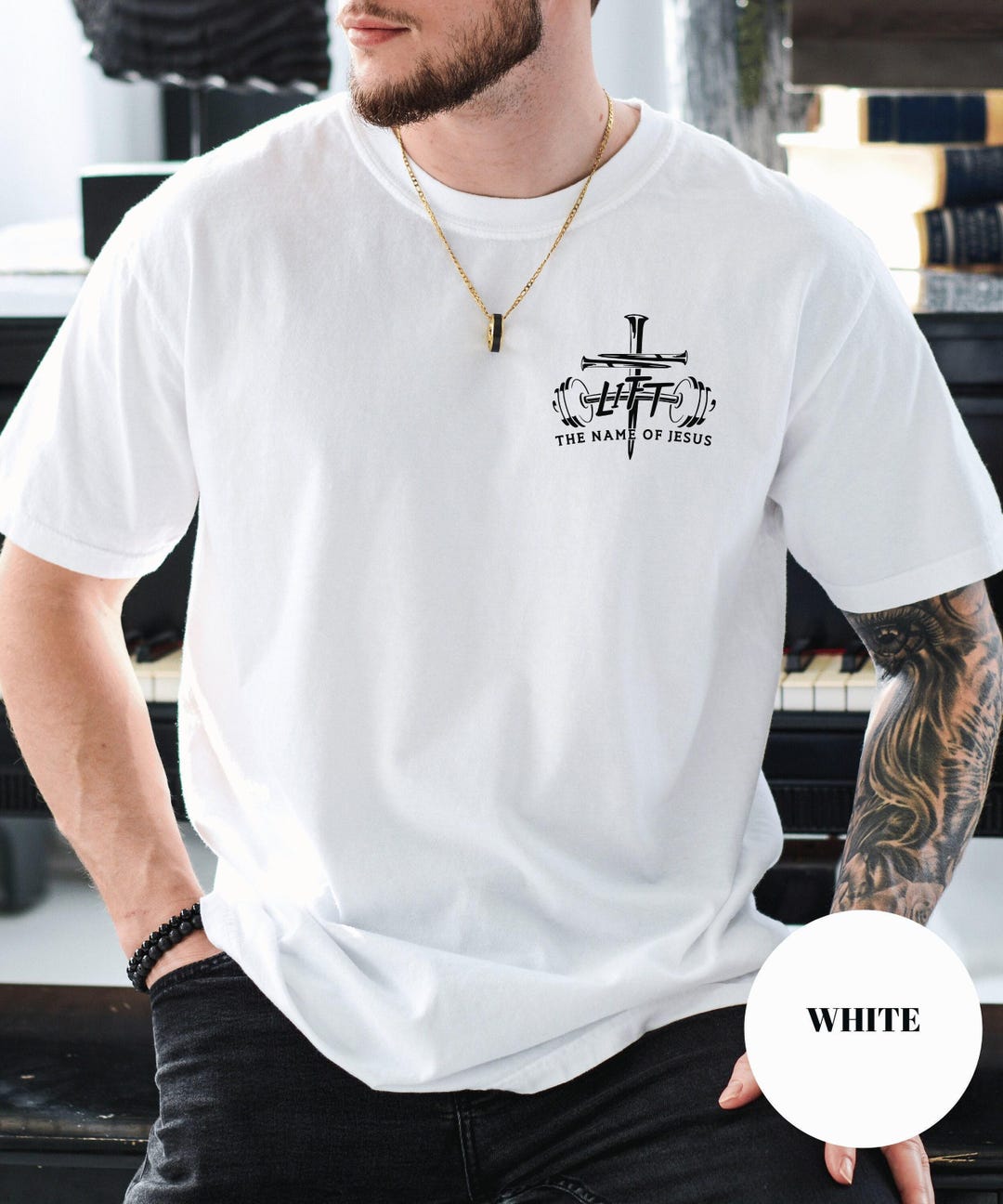 Jesus Lift Weights Gym Shirt: Christian Weightlifter Gift - Etsy