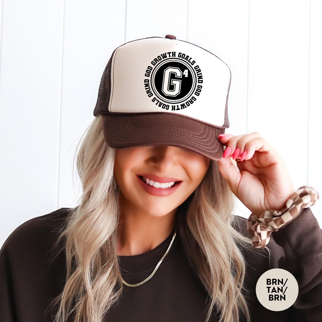 Christian Trucker Hat: God Goals Grind Growth, Religious Hat - Etsy