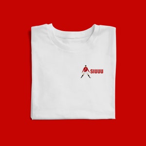 Ronaldo Siuuu Logo Tshirt, Man United Shirts, Siu, CR7 Shirt, Soccer ...