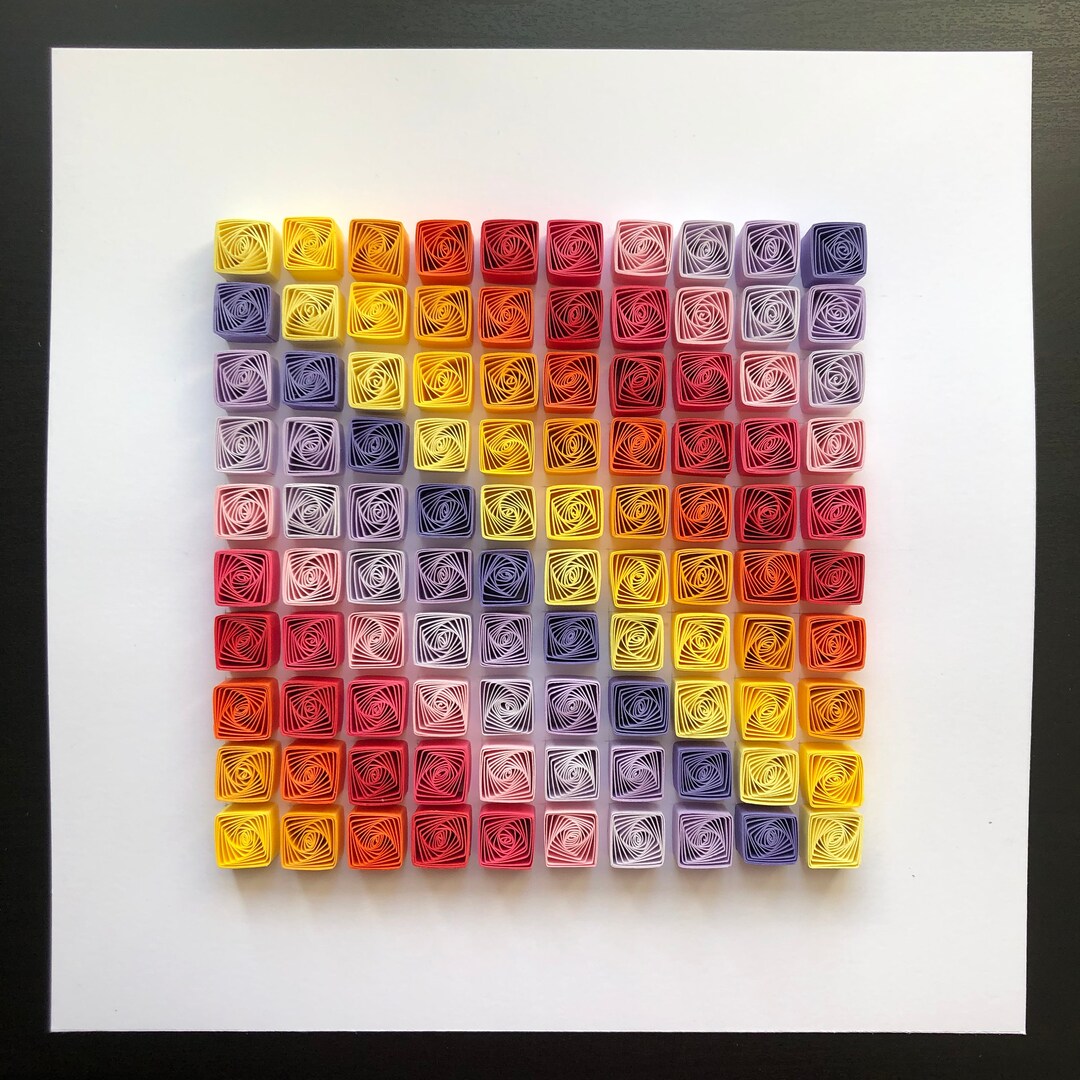 Wall Art, Quilling, Geometric Art, Modern Art, Handmade, Decoration ...
