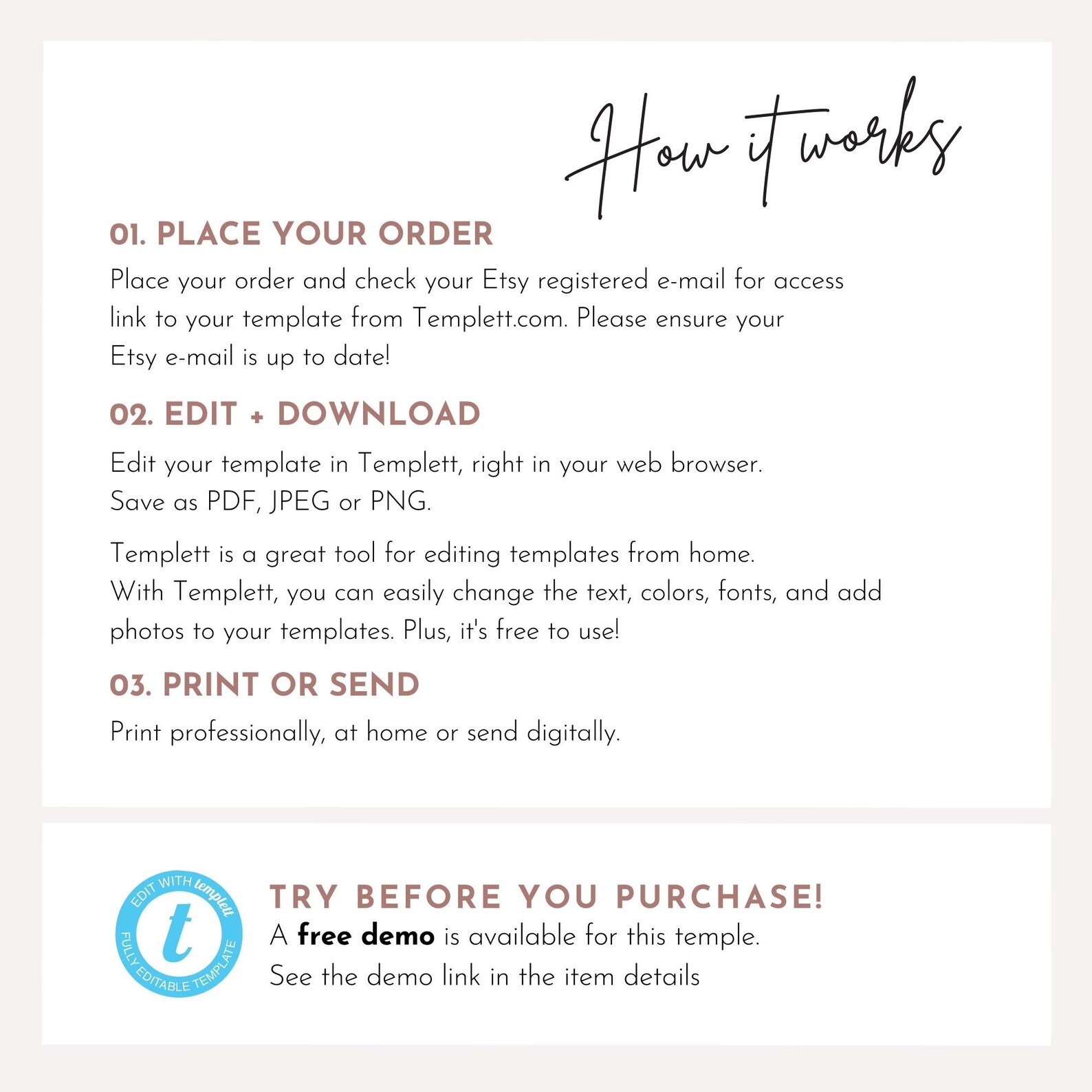 Mojito Signature Drink Sign With Tags • Editable Signature Mojito ...