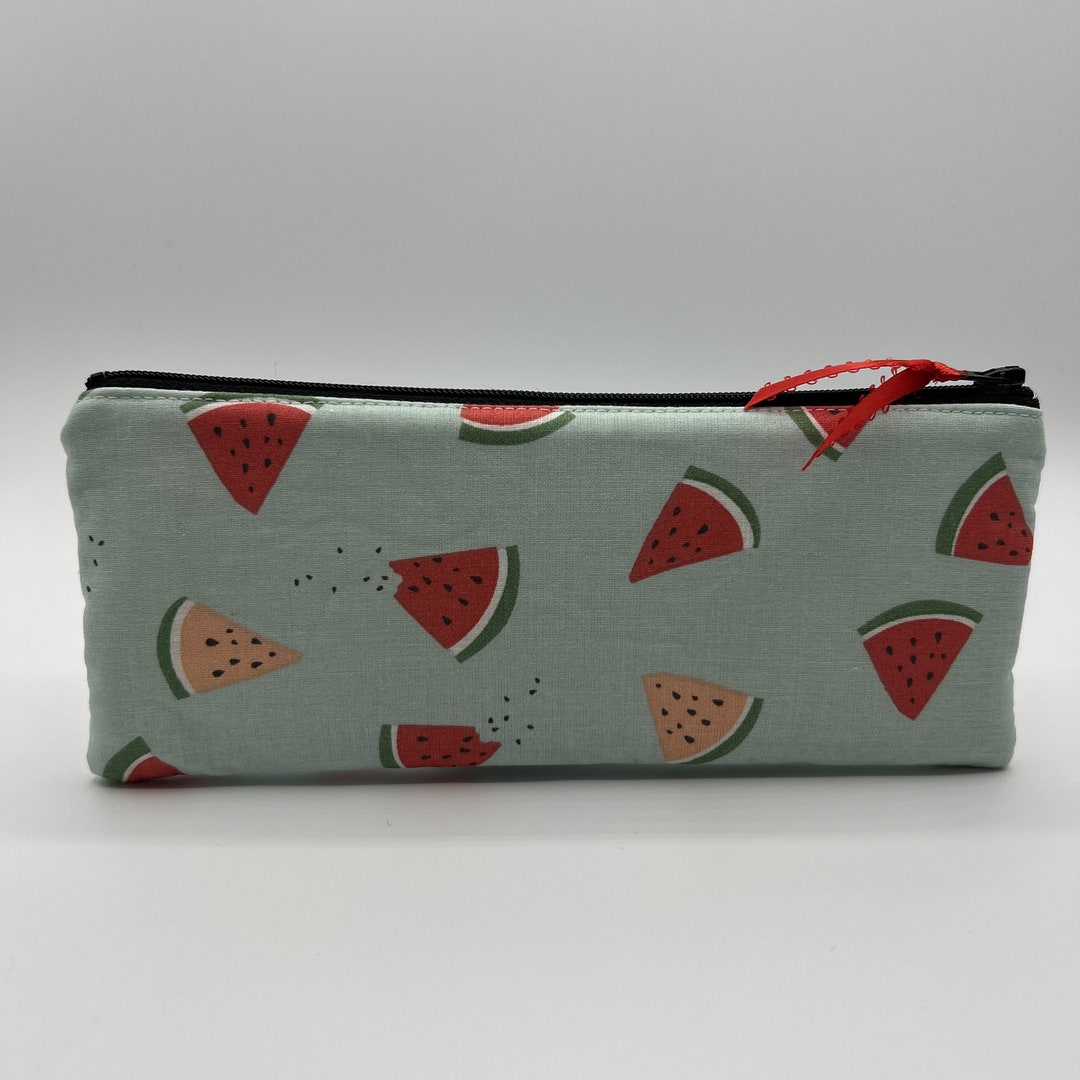 Watermelon Pencil Pouch, Cute Summer Fruit Pencil Case, Fabric Zipper ...
