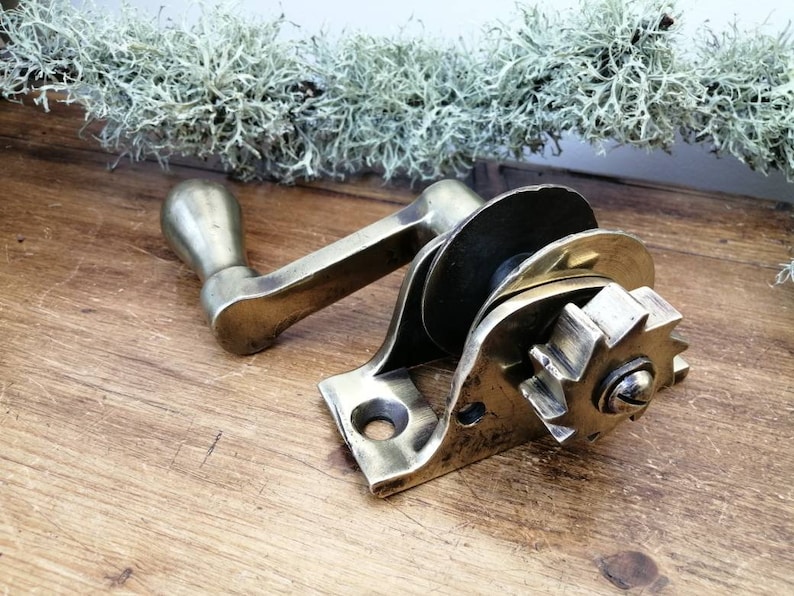 Rare Antique Brass Hand Crank / Winch Boat Maritime Rope - Etsy UK