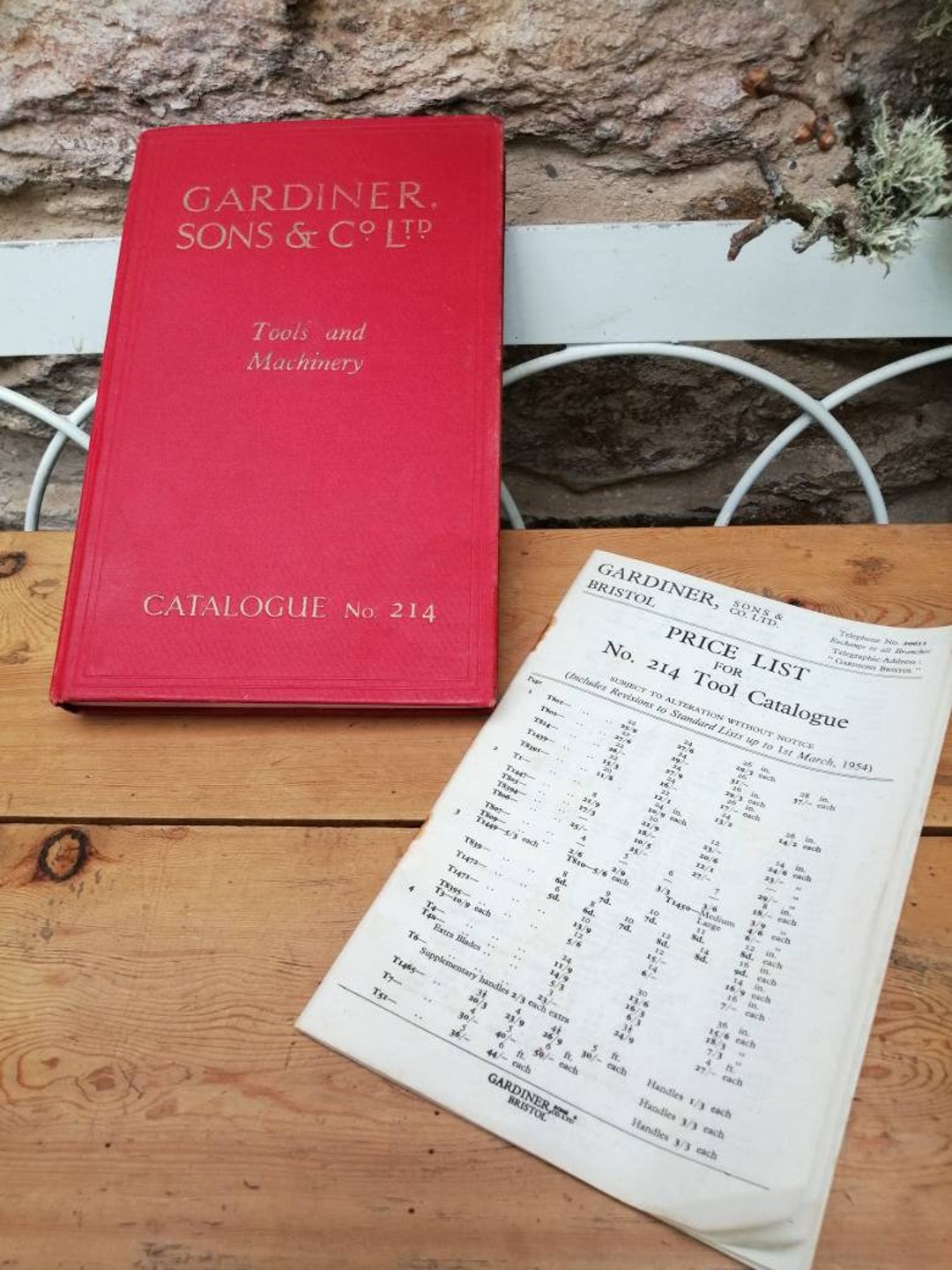 Vintage 1950s Tool Catalogue No 214 with Price List by Gardiner, Sons ...