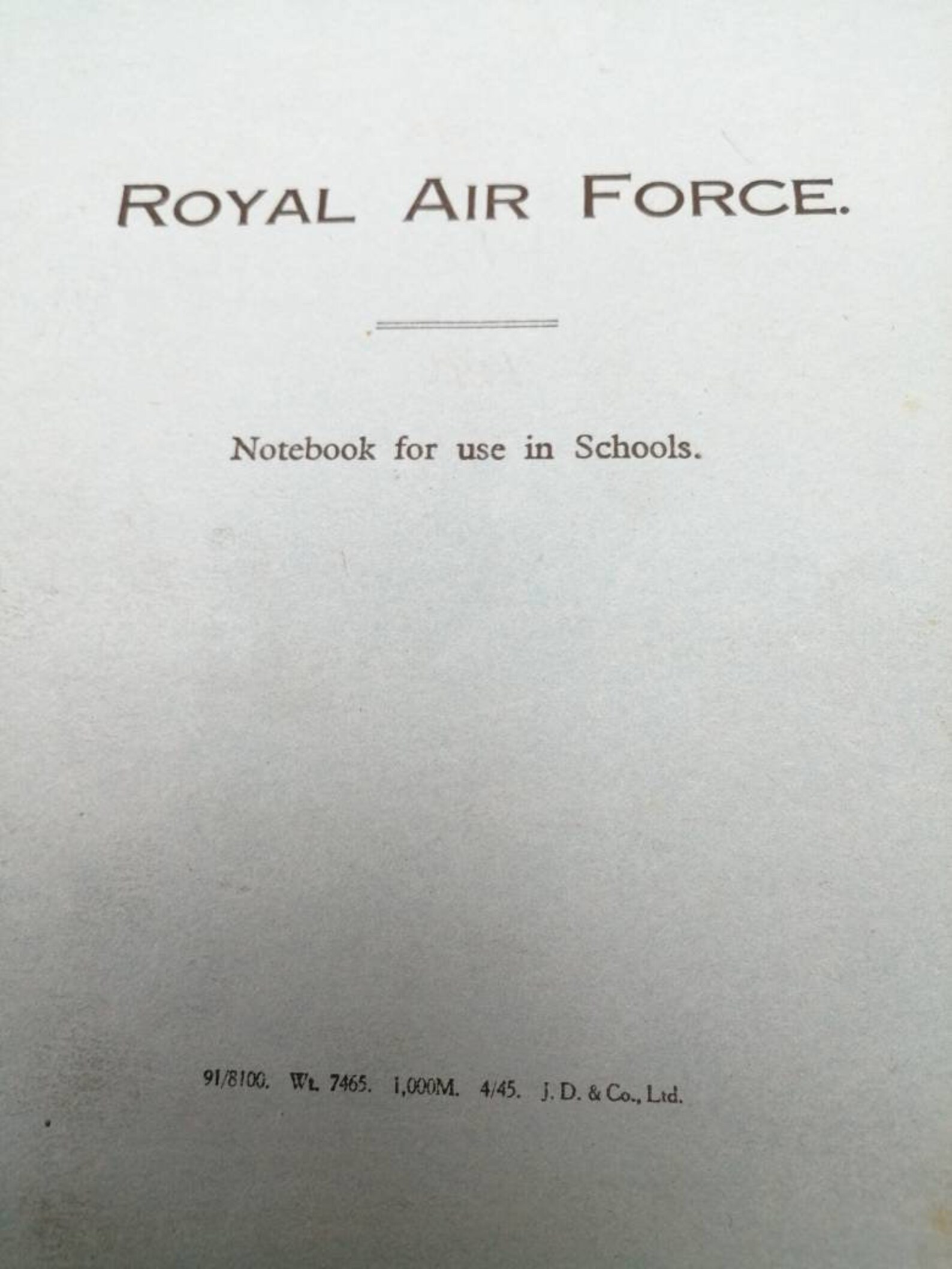 Three Genuine RAF 1945 Blank Notebooks Great Prop Royal Air - Etsy UK