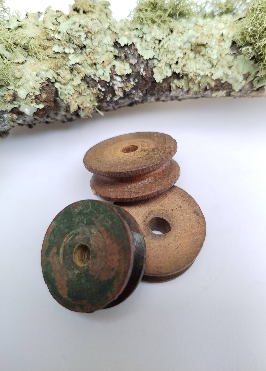 Three Old Small Wooden Pulley Wheels all 3 - Etsy