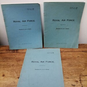 Three Genuine RAF 1945 Blank Notebooks Great Prop Royal Air Force ...