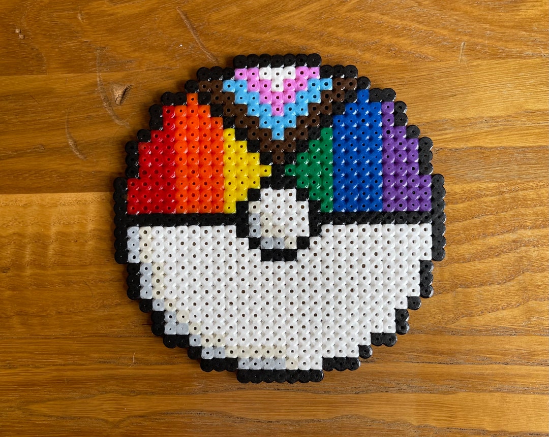 Progress Pride Pokèball Hama Beads - Etsy