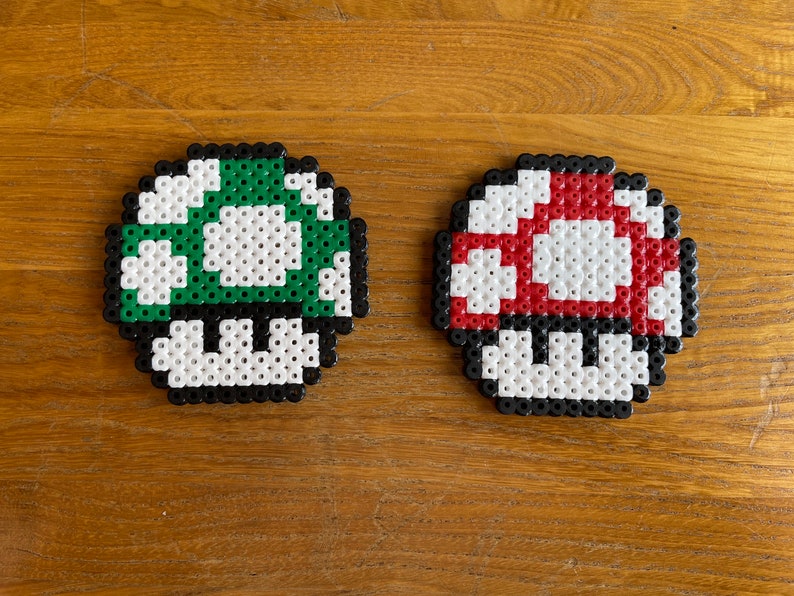 Super Mario Bros Mushroom Hama Beads - Etsy