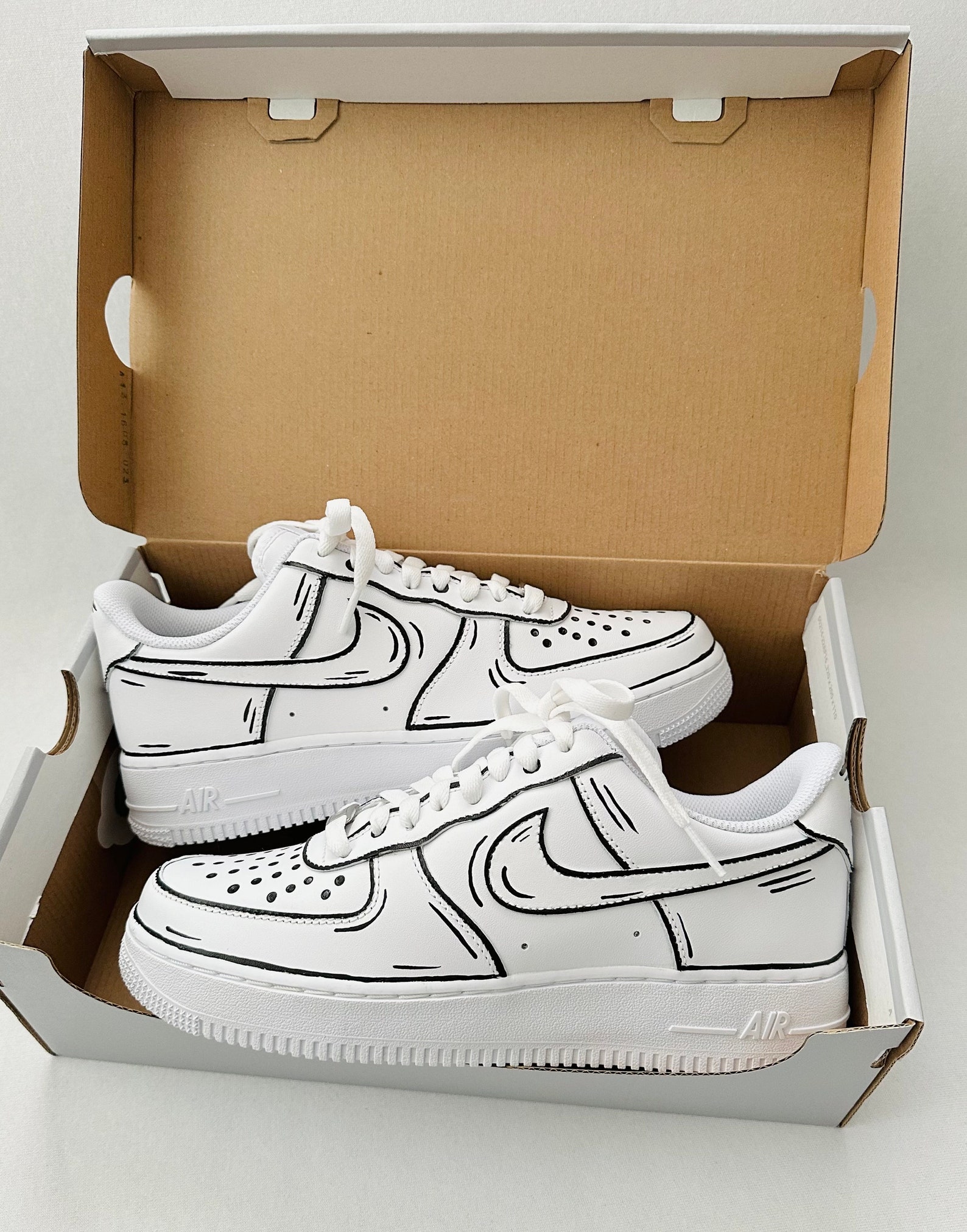 Nike Air Force 1 'sketch' / Cartoon AF1 / Custom Sneakers - Etsy