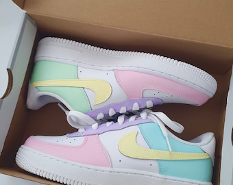Custom Nike Air Force 1 Pastel Colors Pastel Nike Air Force - Etsy