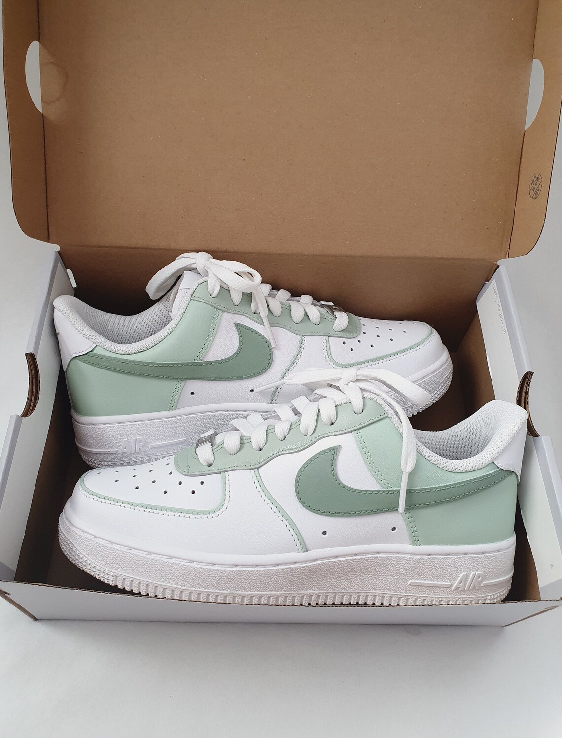 Nike Air Force 1 'matcha'. AF1 / Custom Sneakers / Green Sneakers ...