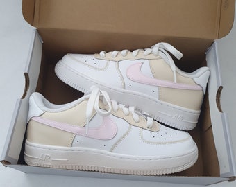 Nike Air Force 1 'Blue Faded Swoosh' - Etsy France