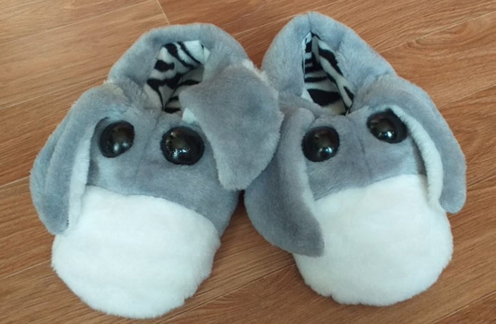 Donkey Slippers: Plush Faux Fur House Shoes - Etsy