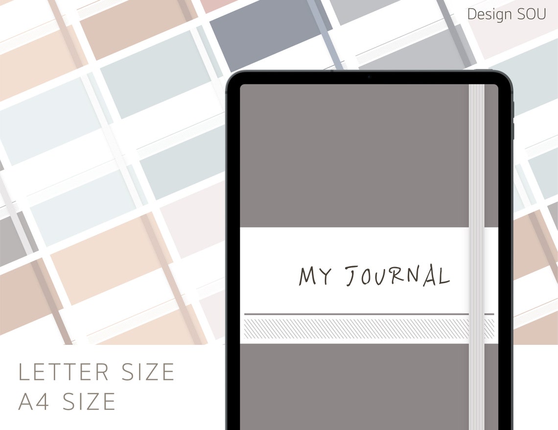 10 Digital Notebook Covers for iPad | Goodnote Notability Template | A4 ...