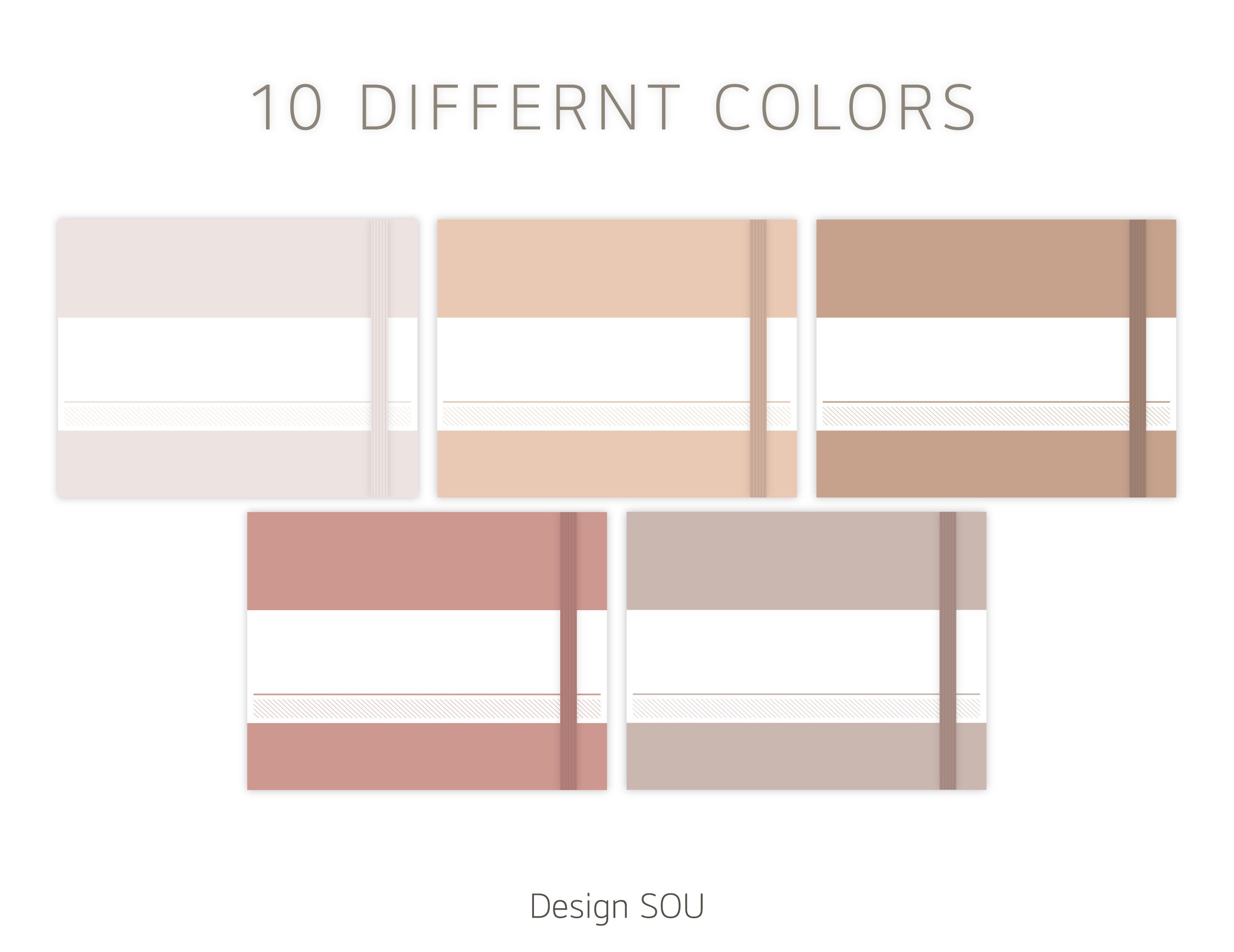 10 Digital Notebook Horizontal Covers for iPad Goodnote Notability ...