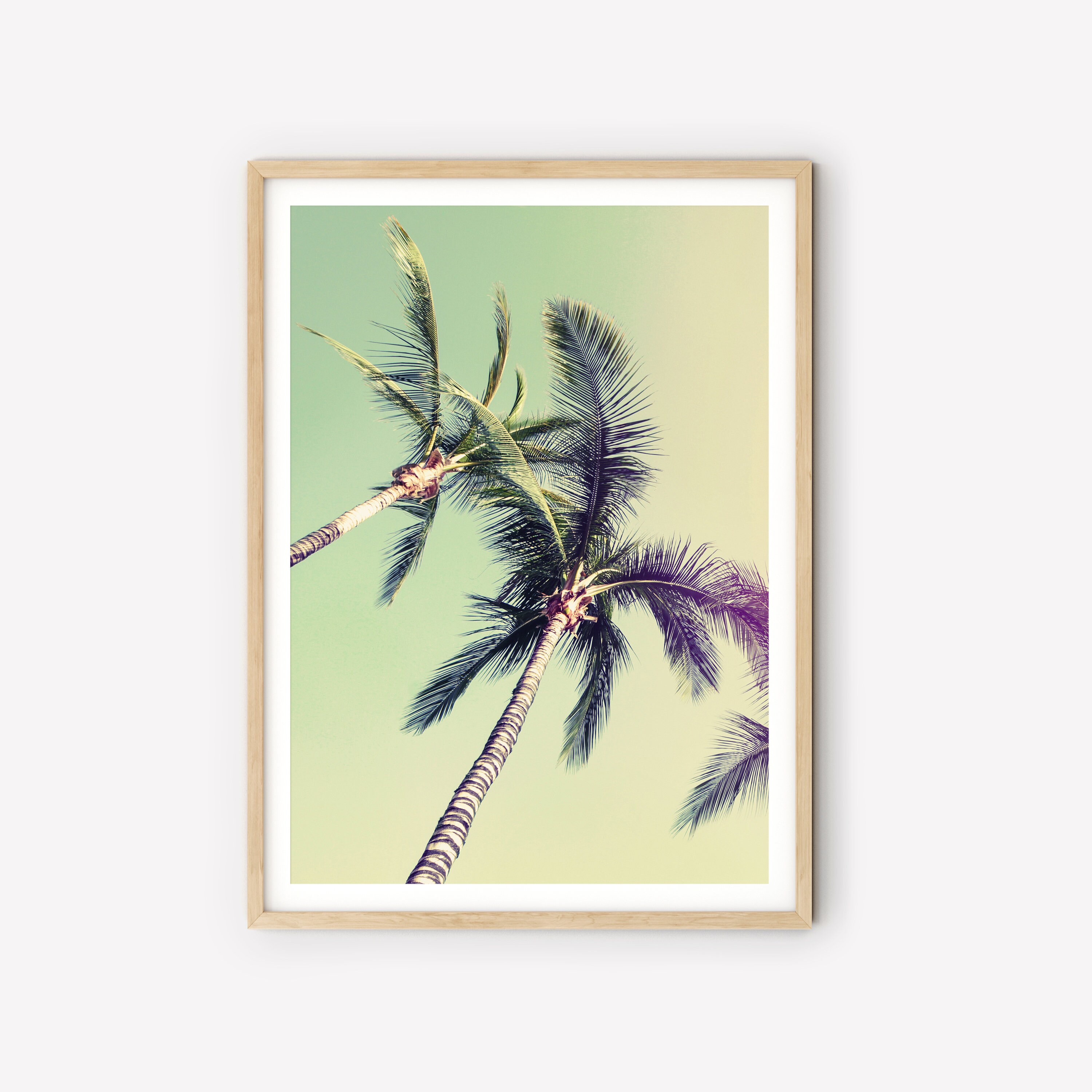 Palm Tree PrintPalm Trees ArtPalm Trees Wall ArtPalm Wall | Etsy