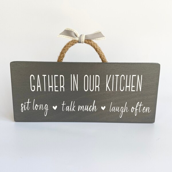 Wooden Kitchen Signs - Etsy UK