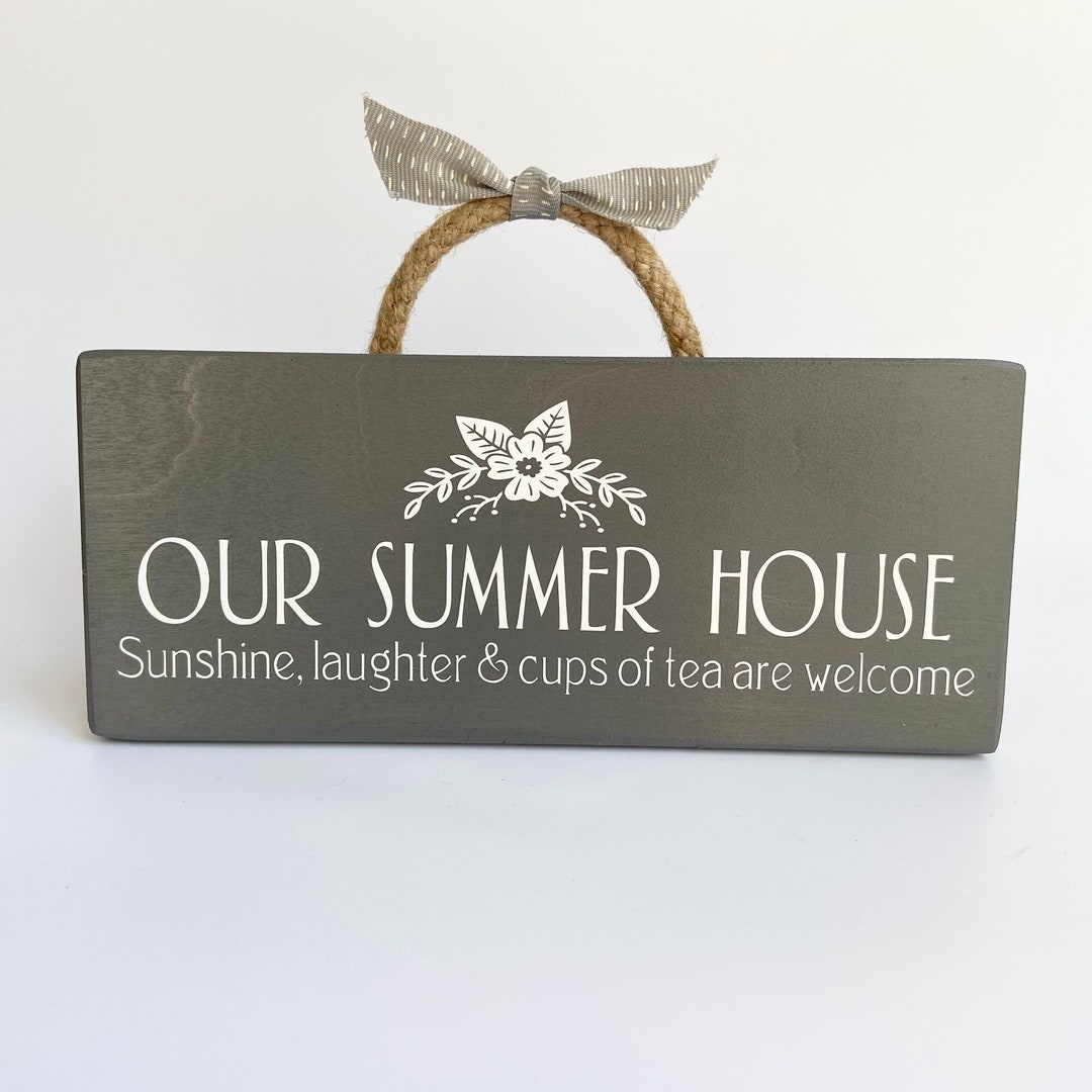 Summer House Sign Garden Sign - Etsy