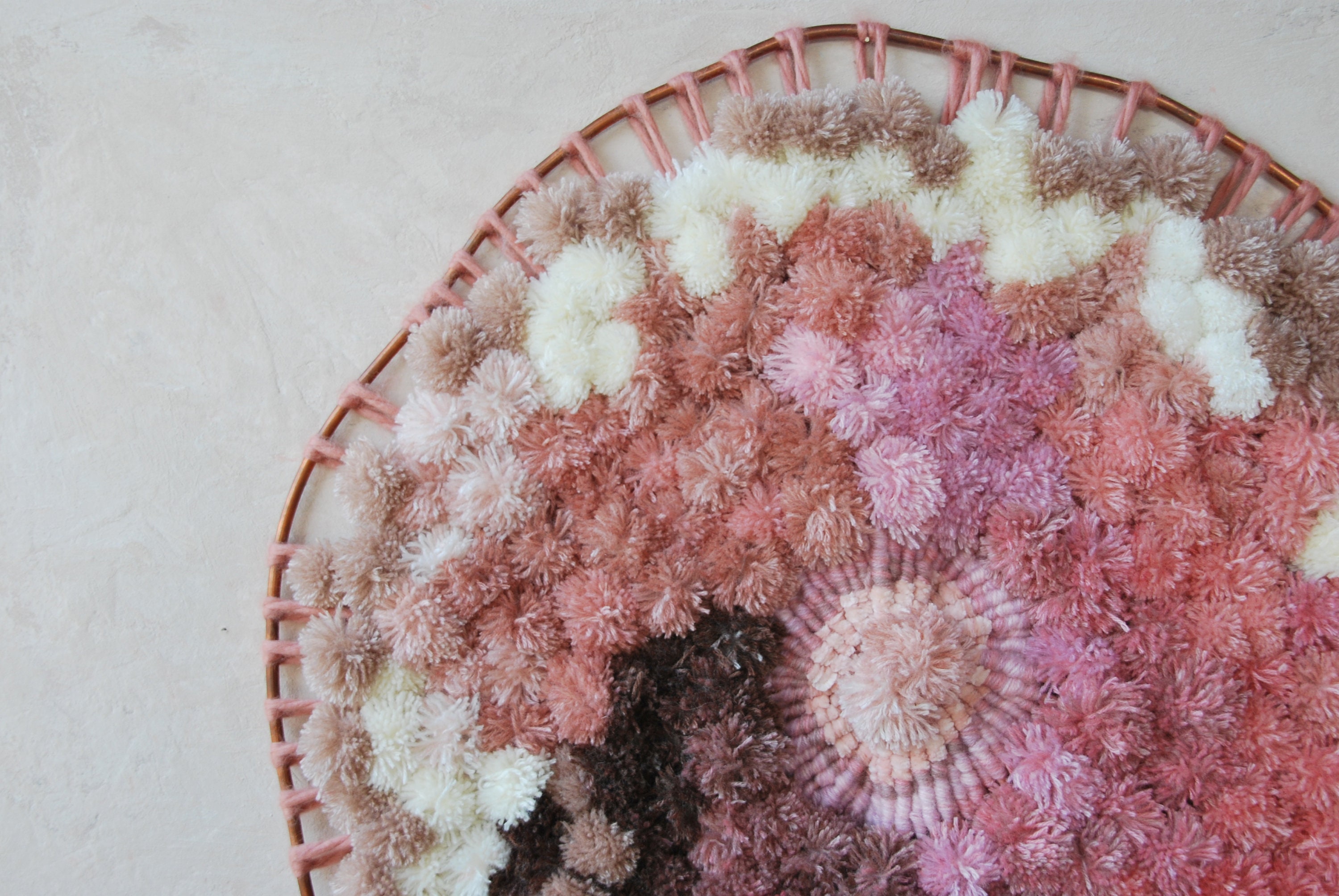 Circular Textured Wall Art, Woven Wall Hanging, Fiber Art, Natural ...