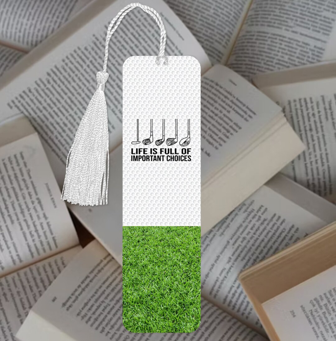Golf Bookmark PNG Digital Design for Sublimation - Etsy