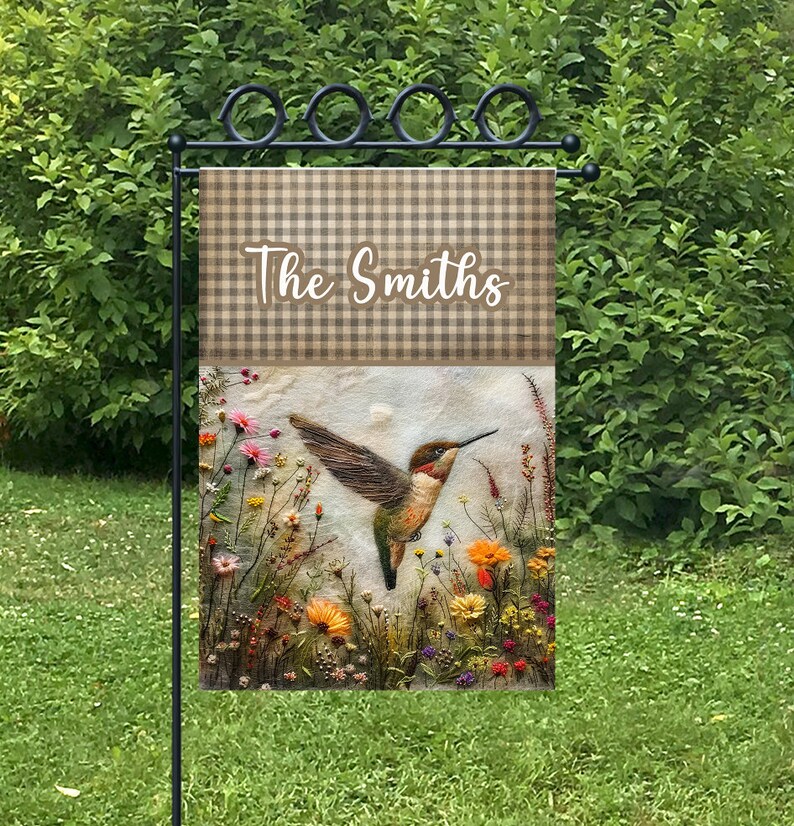 Hummingbird Garden Flag JPEG Digital Design Fro Sublimation - Etsy