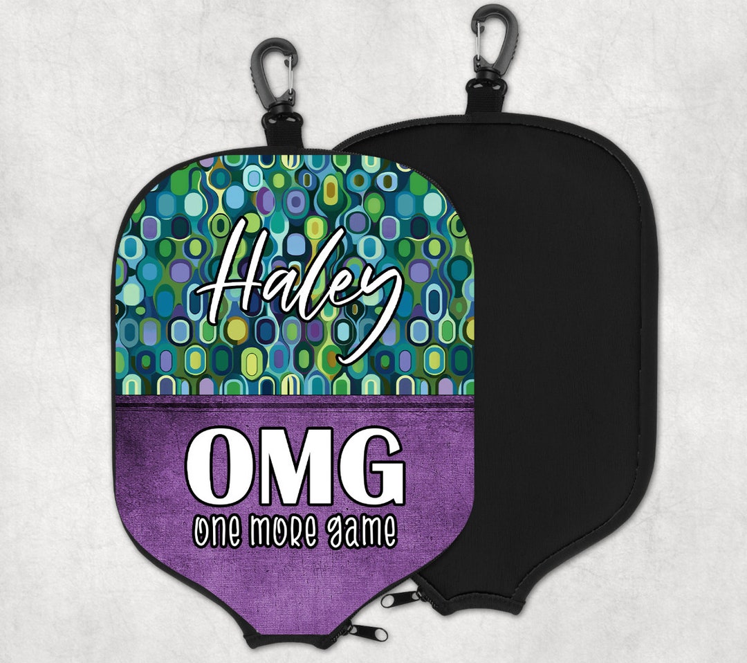 OMG Purple Pickleball Paddle Cover PNG Digital Design for Sublimation ...