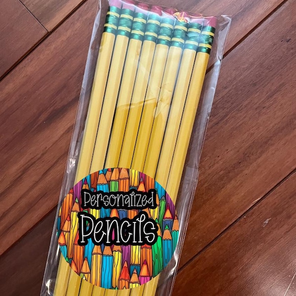 Personalized Pencil Pack Sticker PNG Digital Design for Printing Your ...