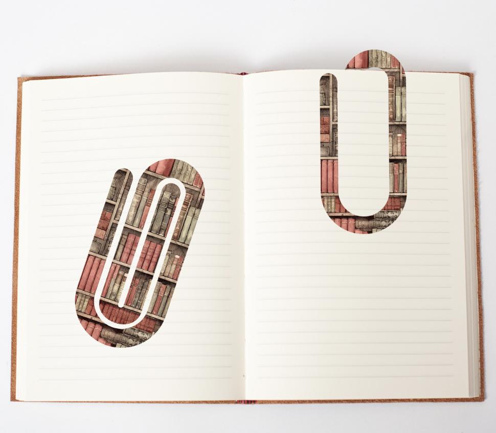 2 Books Jumbo Paper Clip PNG Digital Designs for Sublimation - Etsy