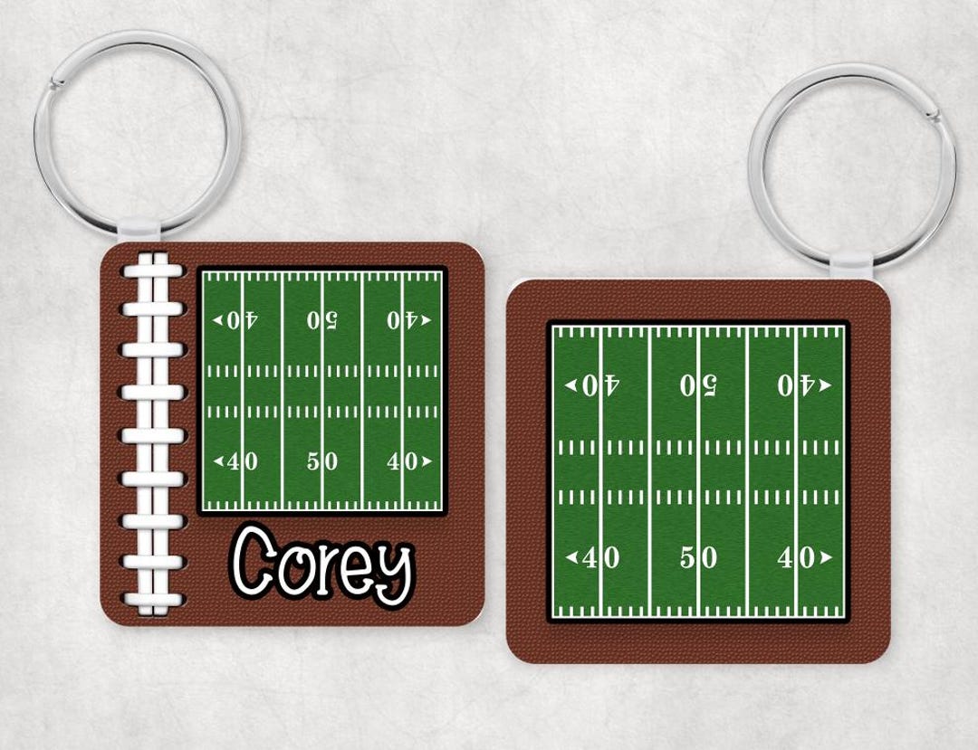 Football Bag Tag Keychain PNG Digital Design for Sublimation - Etsy