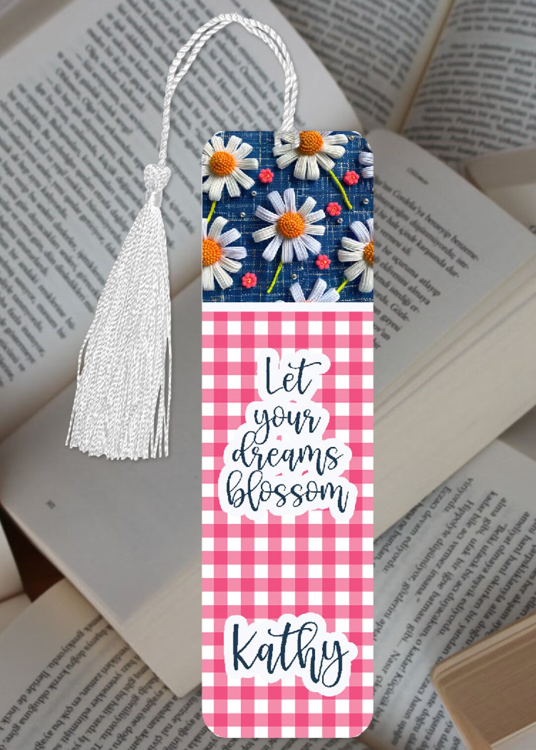 Denim Daisy Bookmark PNG Digital Design For. Sublimation - Etsy