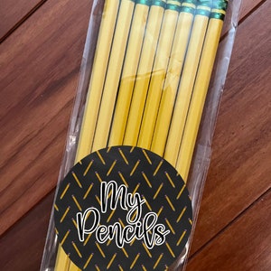 Personalized Pencil Pack Sticker PNG Digital Design for Printing Your ...