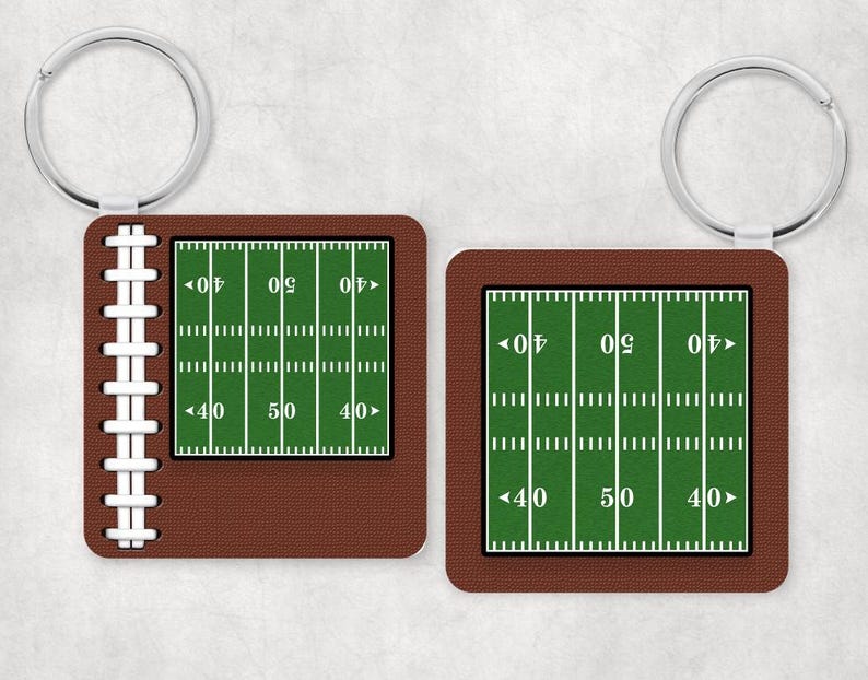 Football Bag Tag Keychain PNG Digital Design for Sublimation - Etsy