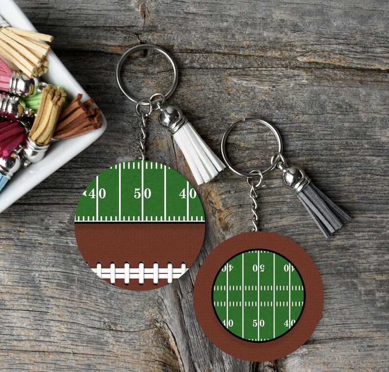 Football Bag Tag Keychain PNG Digital Design for Sublimation - Etsy