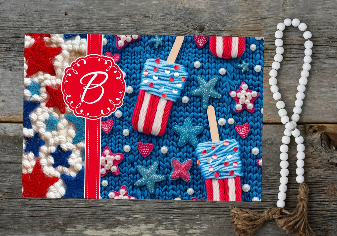 Patriotic Popsicle Place Mat JPEG Digital Design for Sublimation - Etsy