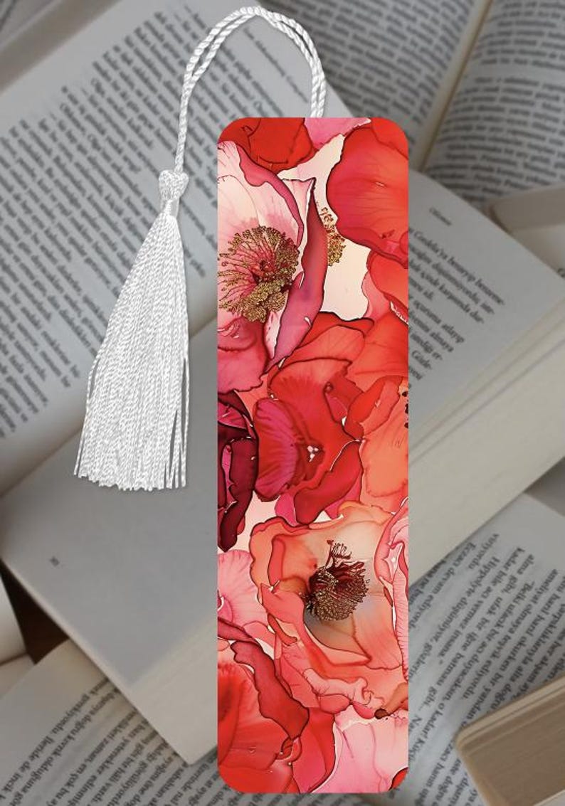 Poppy Bookmark PNG Digital Design for Sublimation - Etsy