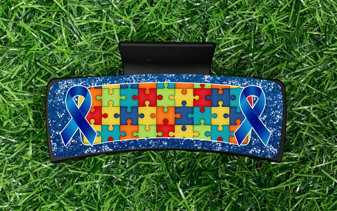 Autism Awareness Claw Clip Digital Design for Sublimation - Etsy
