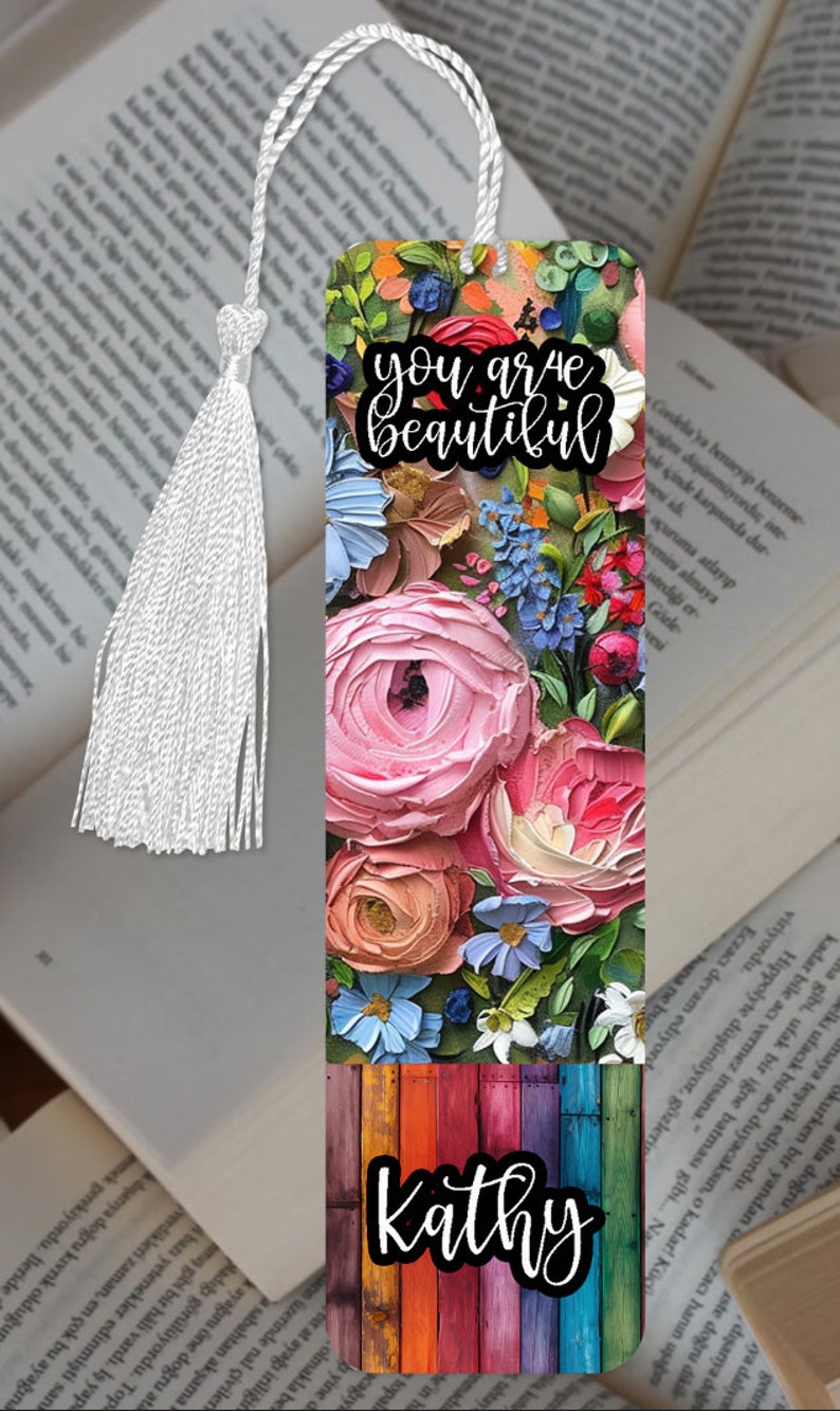 Multi Floral Bookmark PNG Digital Design for Sublimation - Etsy