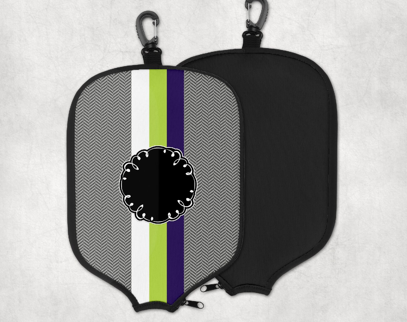 Herringbone Navy Lime Pickleball Paddle Cover PNG Digsublimation - Etsy