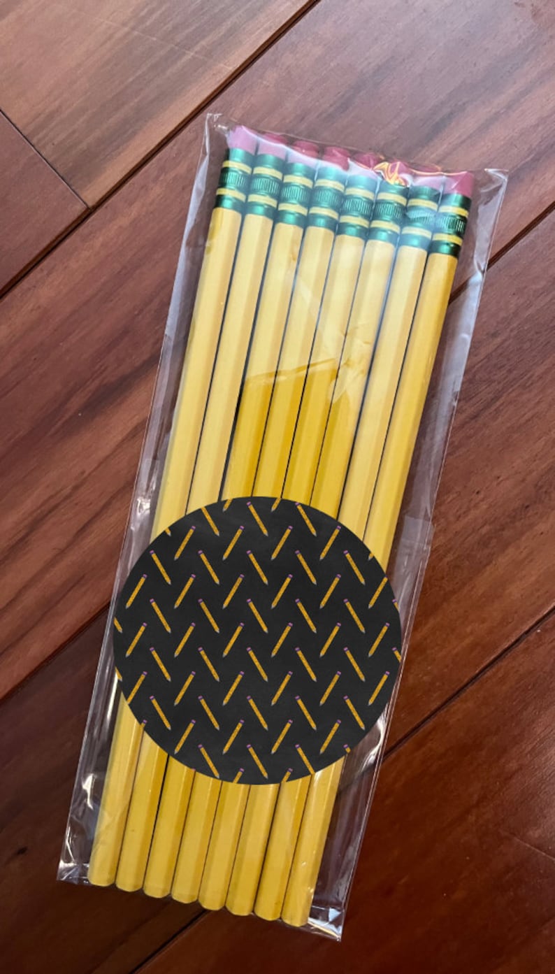 Personalized Pencil Pack Sticker PNG Digital Design for Printing Your ...
