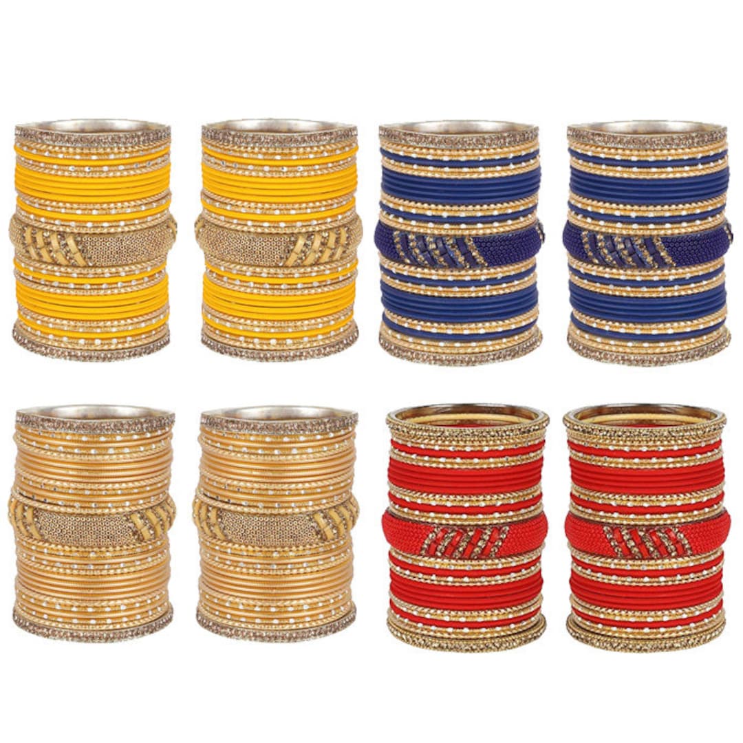 Indian Bangles / Indian Bangle Set / Bridal Bangles / Indian Jewelry ...