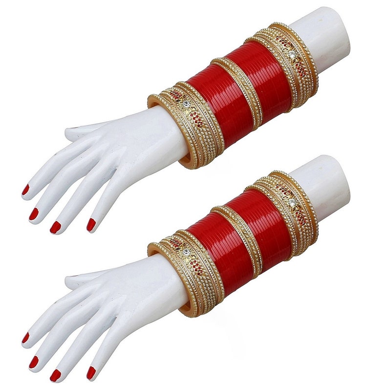 Red Designer Chura Bridal Dulhan Punjabi Choora Fashion - Etsy