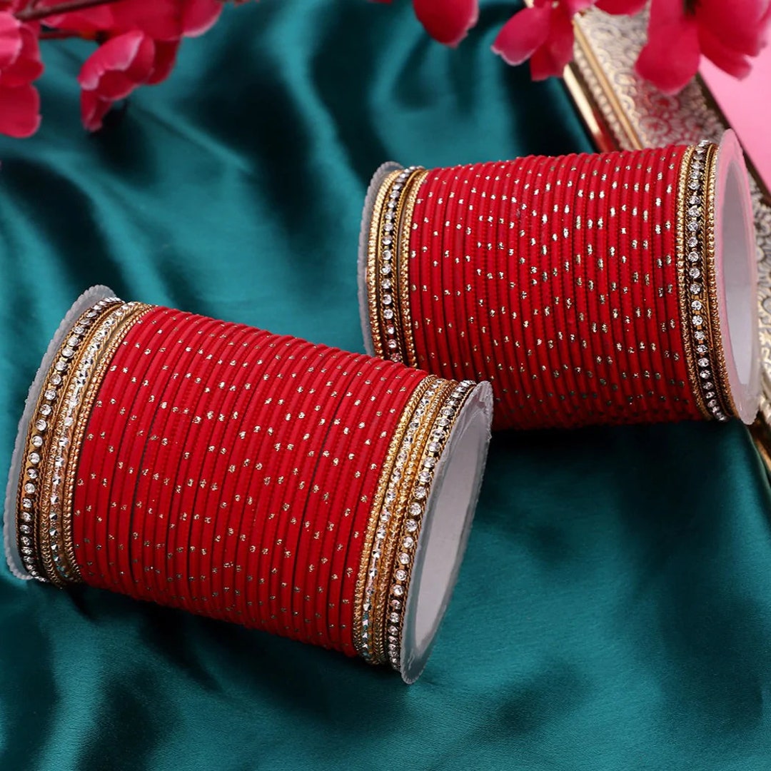 Punjabi Chura Wedding Dotted Chuda for Both Hands Daily Wear - Etsy