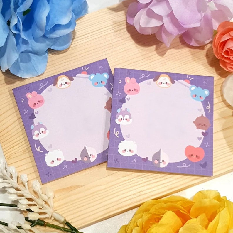 Kpop Sticky Notes - Skzoo Miniteen BT21 - Etsy