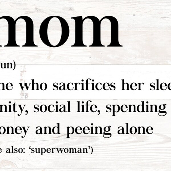 Mom Definition - Etsy