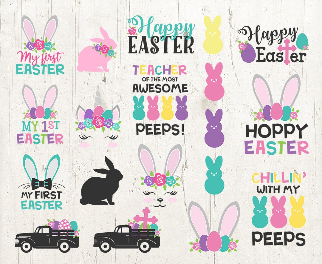 Easter Svg Bundle Spring Svg Easter Bunny Svg Easter Shirt Svg Easter ...