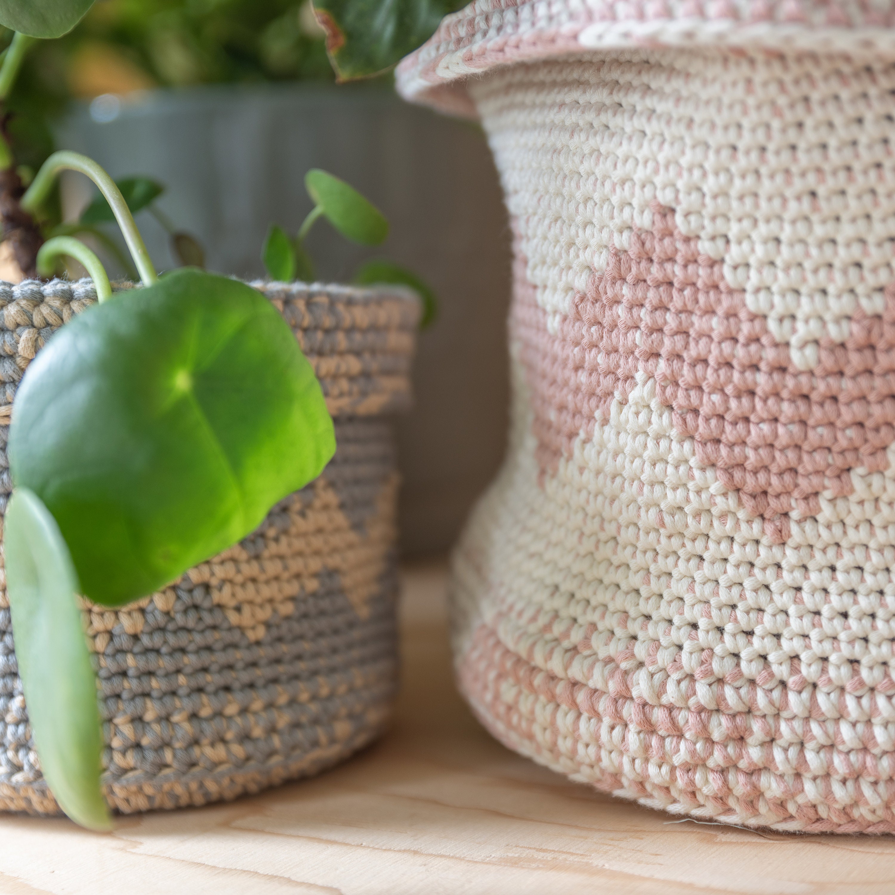 Yarn and Colors Crochet Plant Baskets Pattern PDF Basic - Etsy